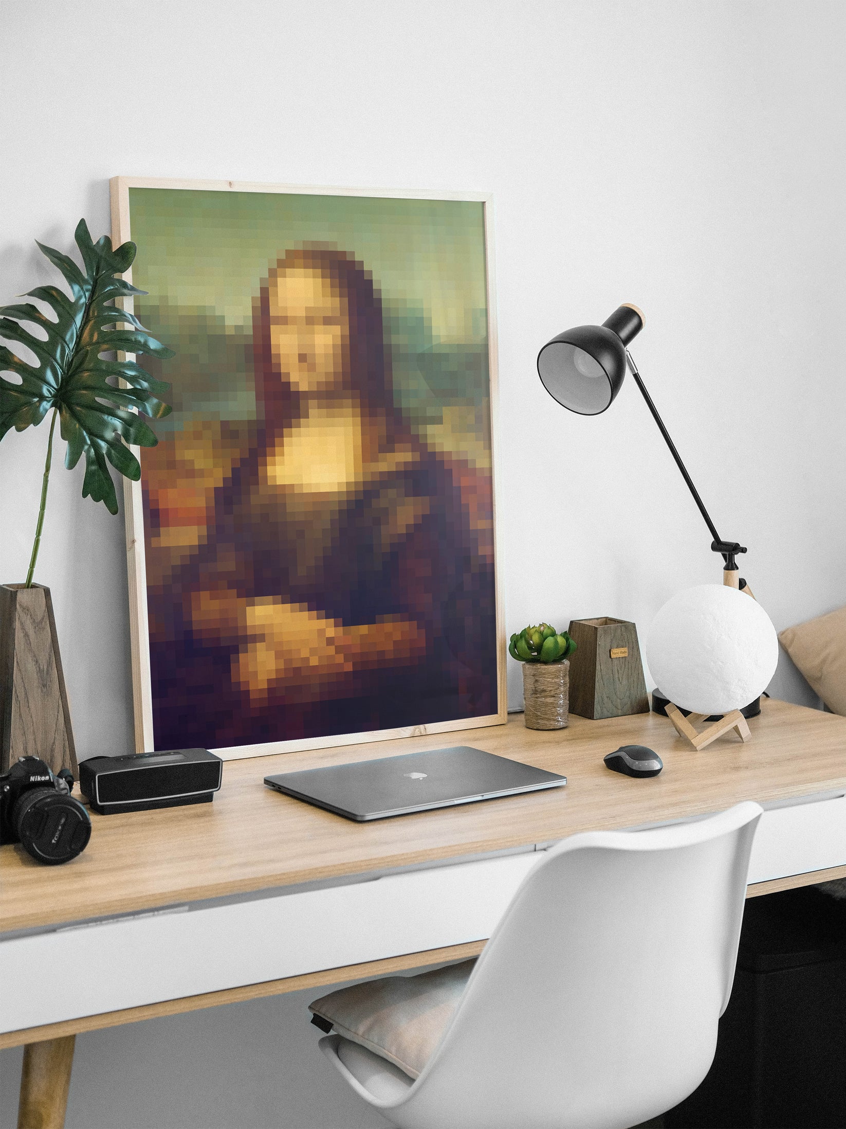 Mona Lisa pixel print – The Hue Map