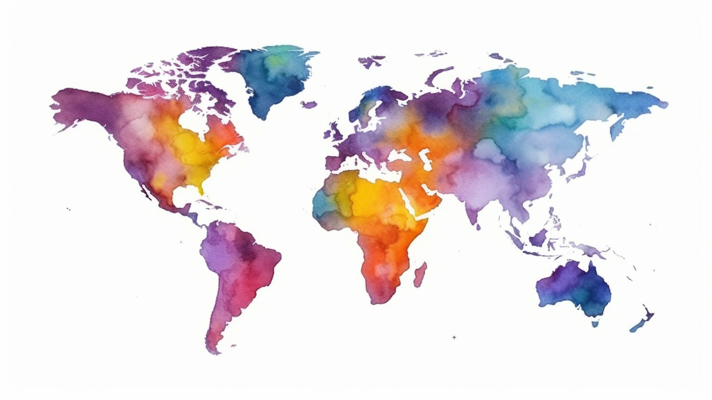 Beautiful wall art prints and world maps – The Hue Map